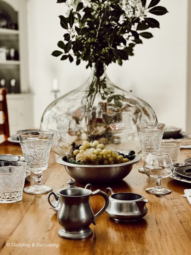 Beyond the Hutch: How to Style a Pewter Tablescape with Vintage Charm