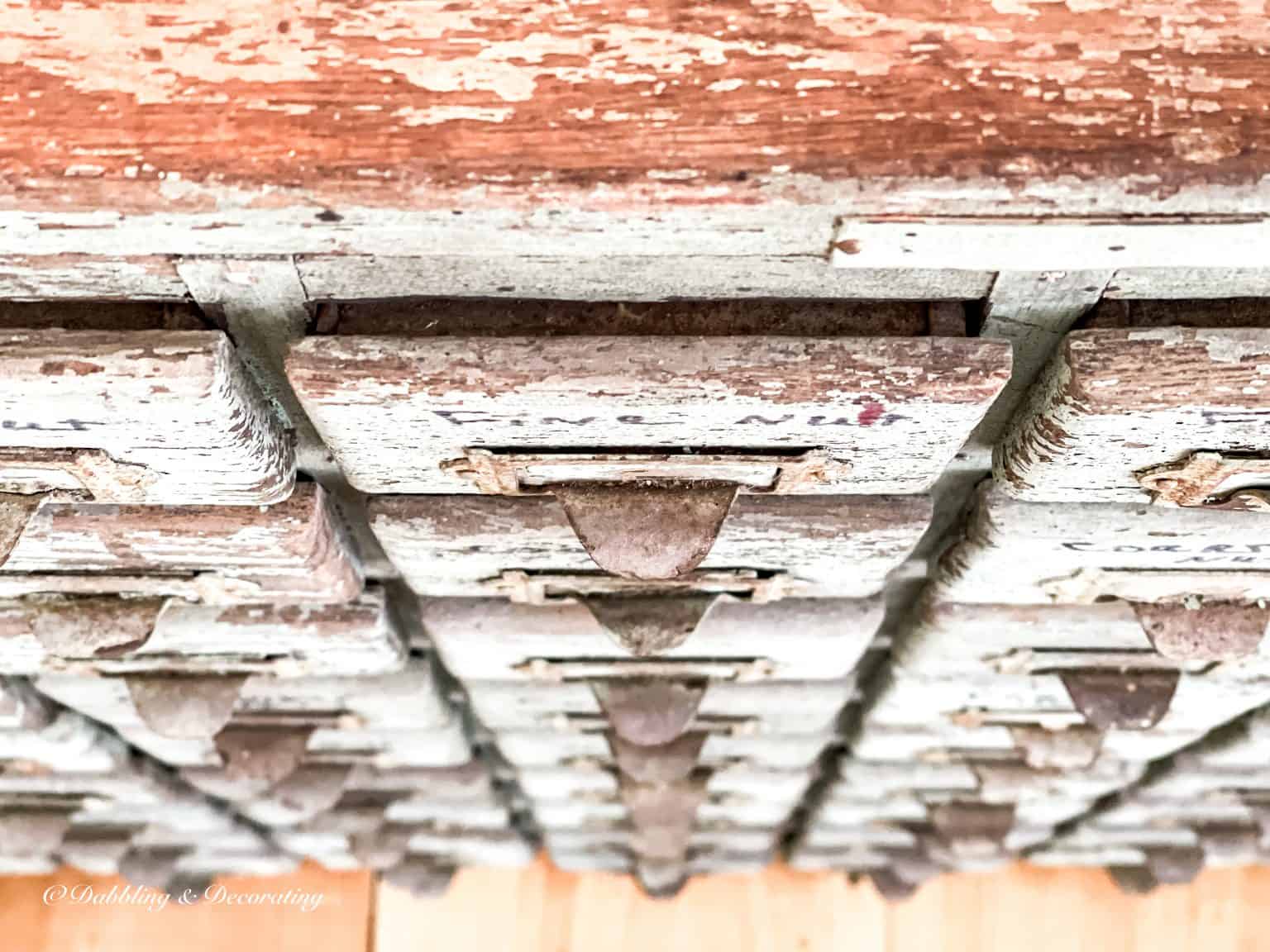 Green Chippy Apothecary Cabinet | Dabbling and Decorating