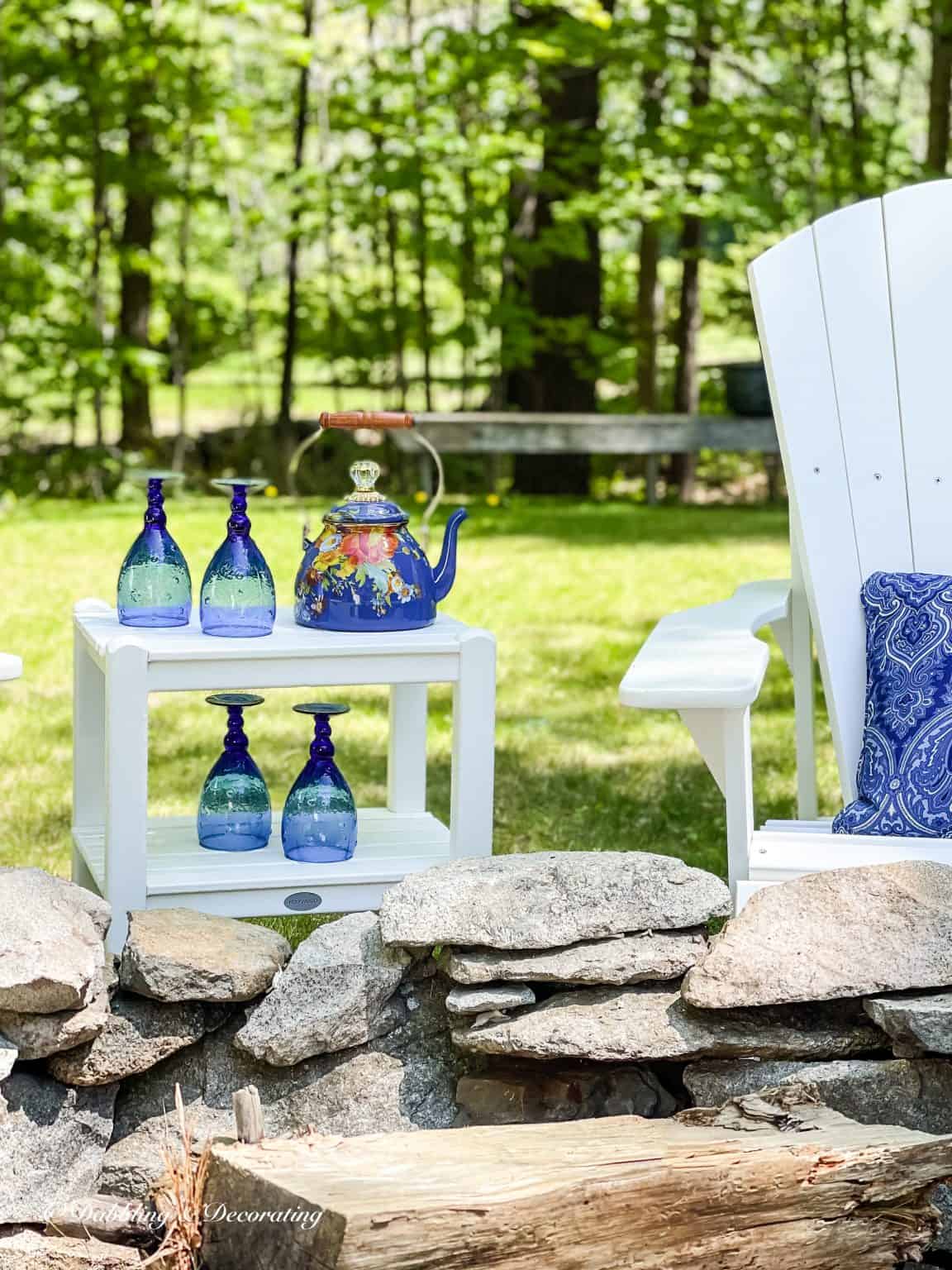 Blue Checkered with MacKenzie-Childs | Dabbling & Decorating