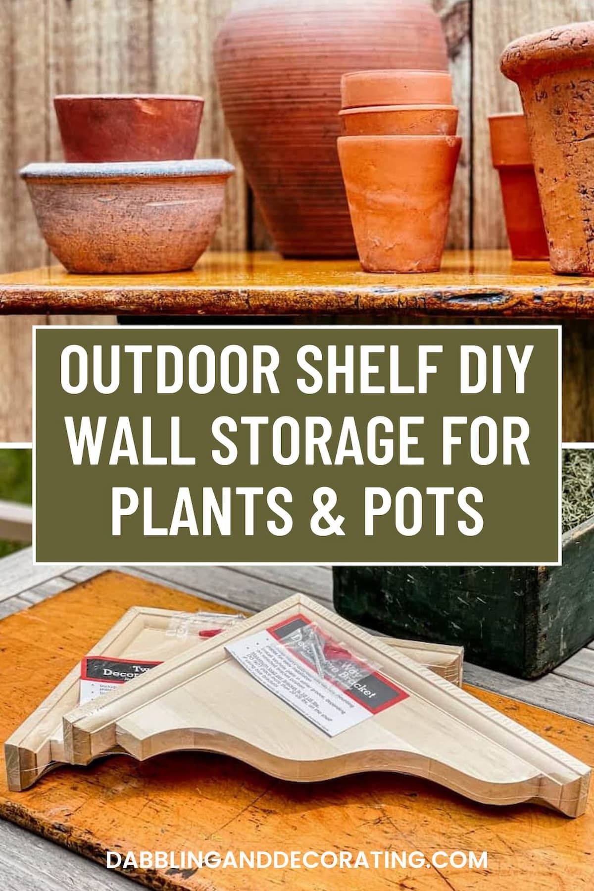 Outdoor Shelf DIY: Wall Storage for Plants & Pots