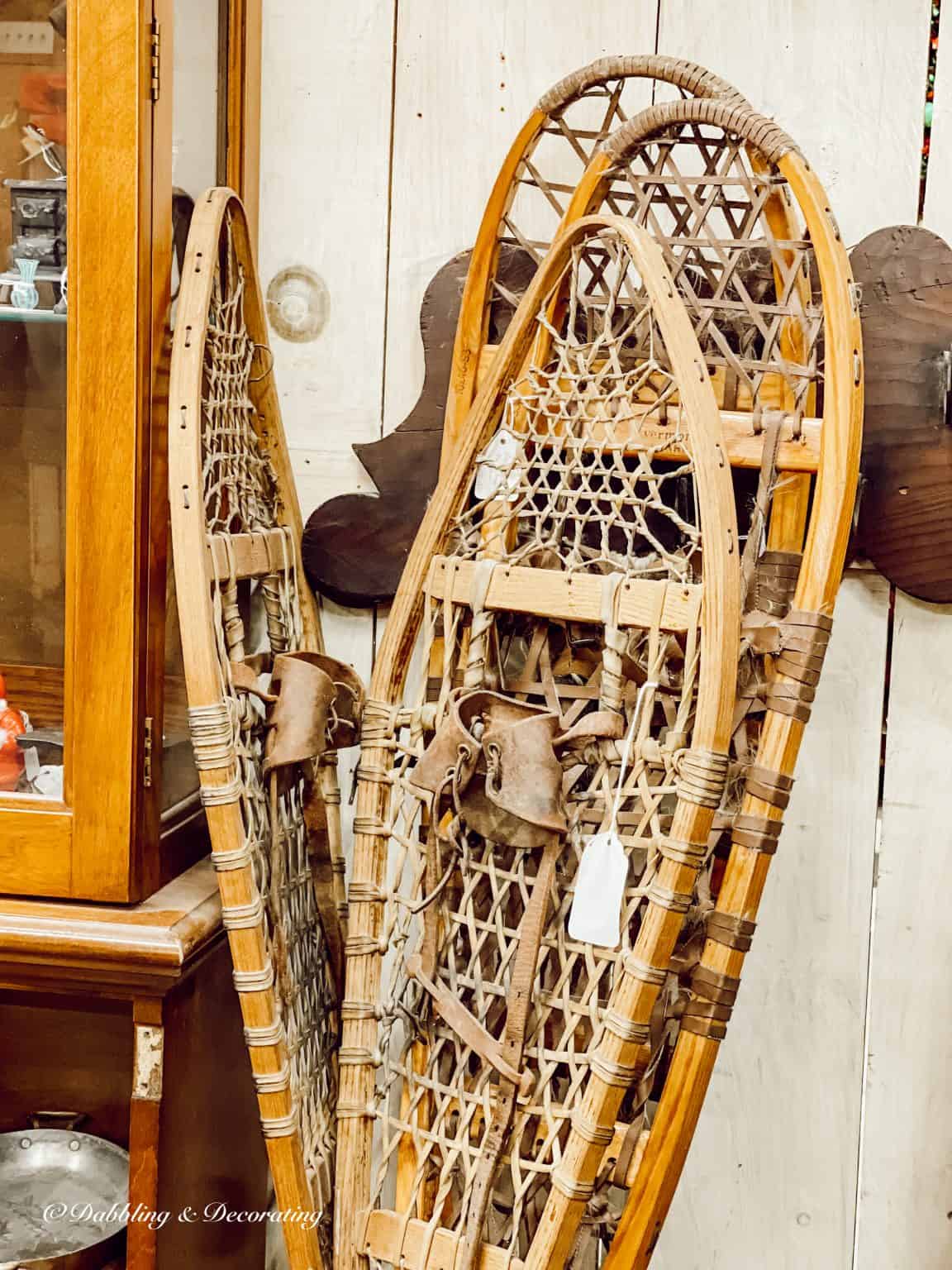 Antique Snowshoes for Decoration: Seasonal Vintage Styling Ideas for ...