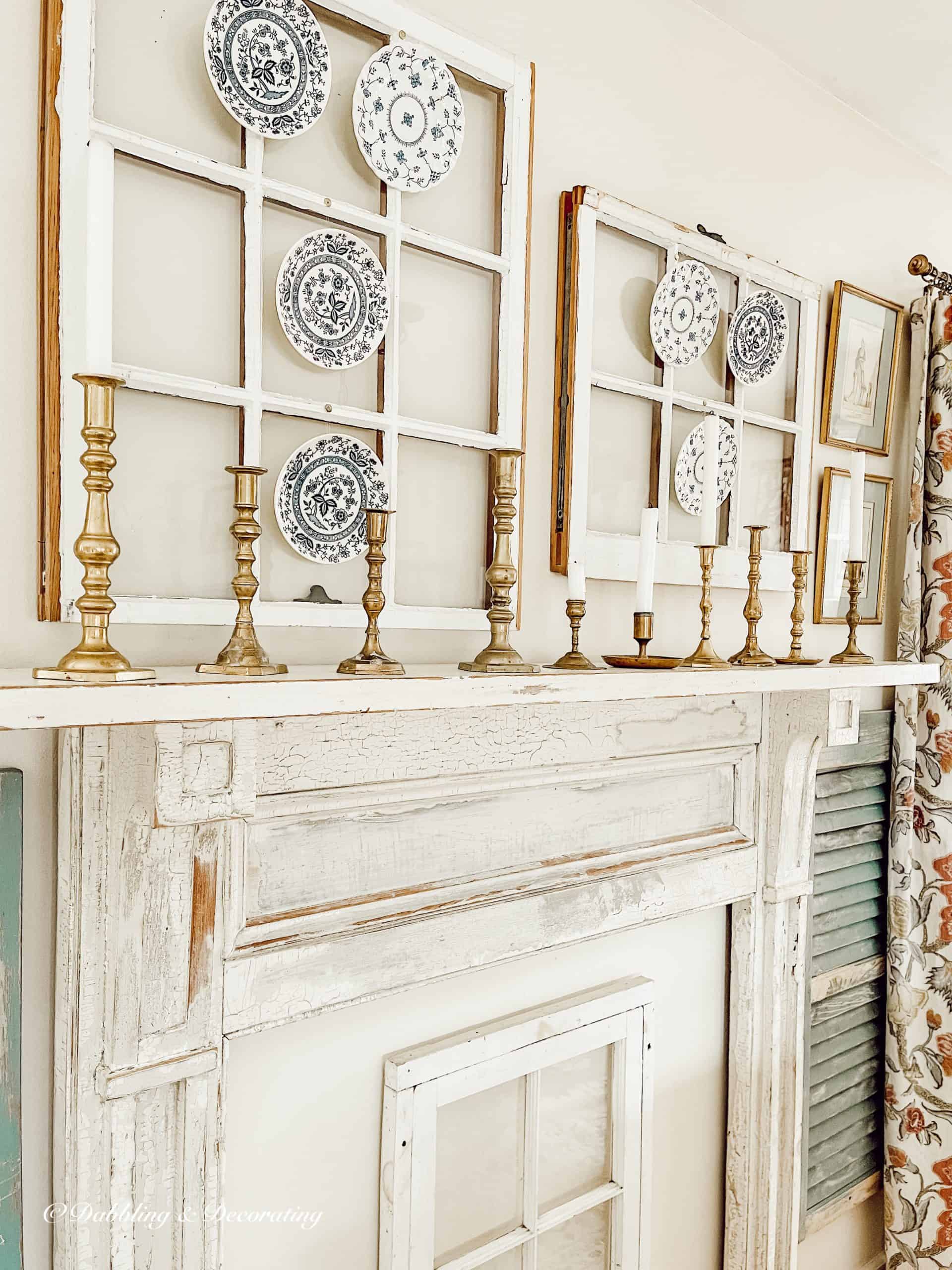 16+ Easy Salvaged Window Decorating Ideas | Dabbling & Decorating