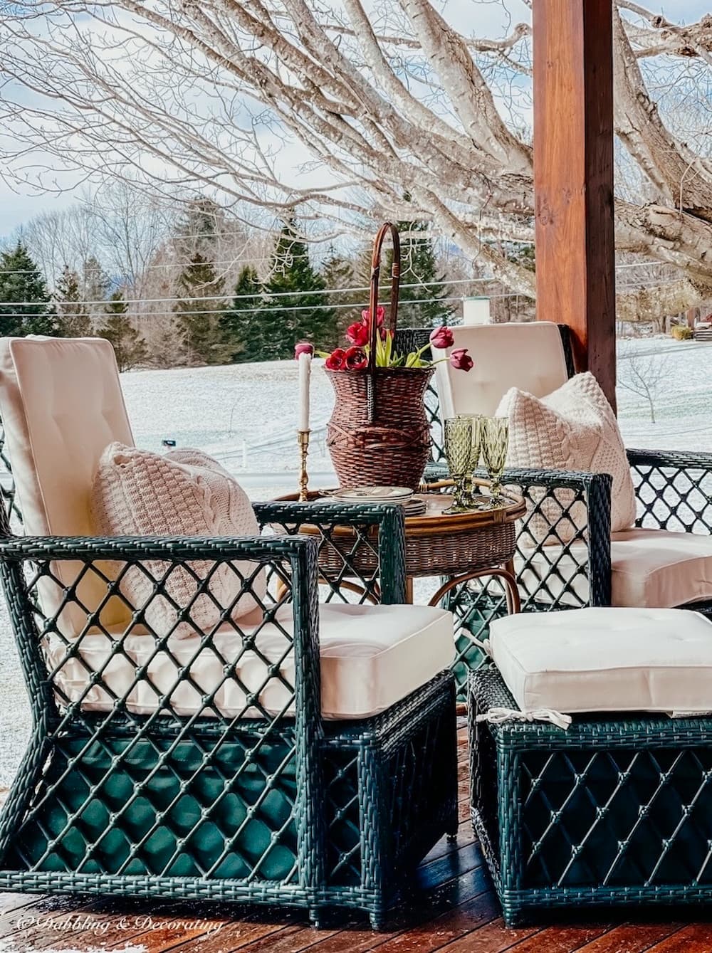 Best Outdoor Wicker Furniture Porch Decorating Ideas