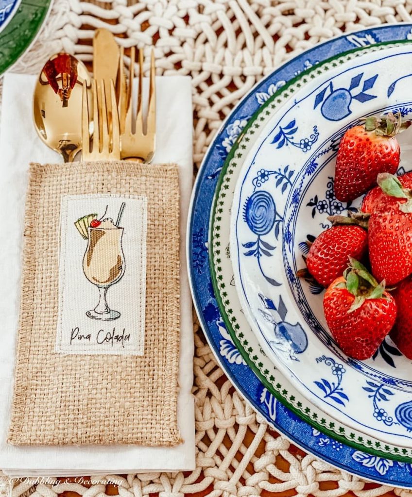 How to Style a Table with Vintage Charm Using Silverware Pouches