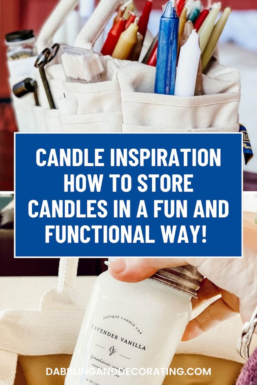 How to Store Candles in a Fun and Functional Way