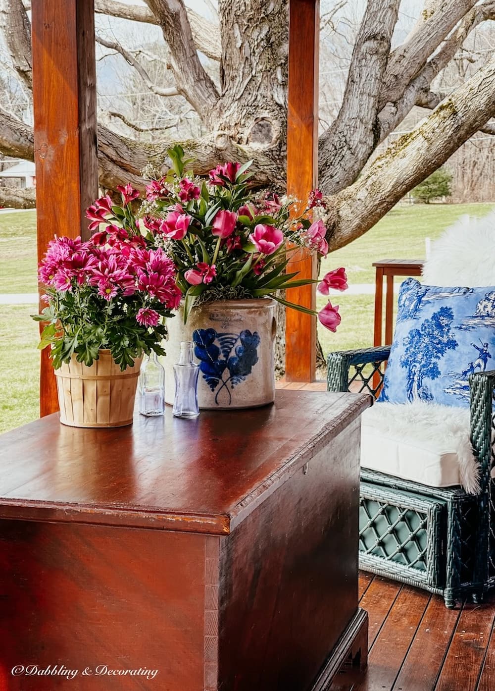 How to Decorate Your Porch for Spring with Vintage Style