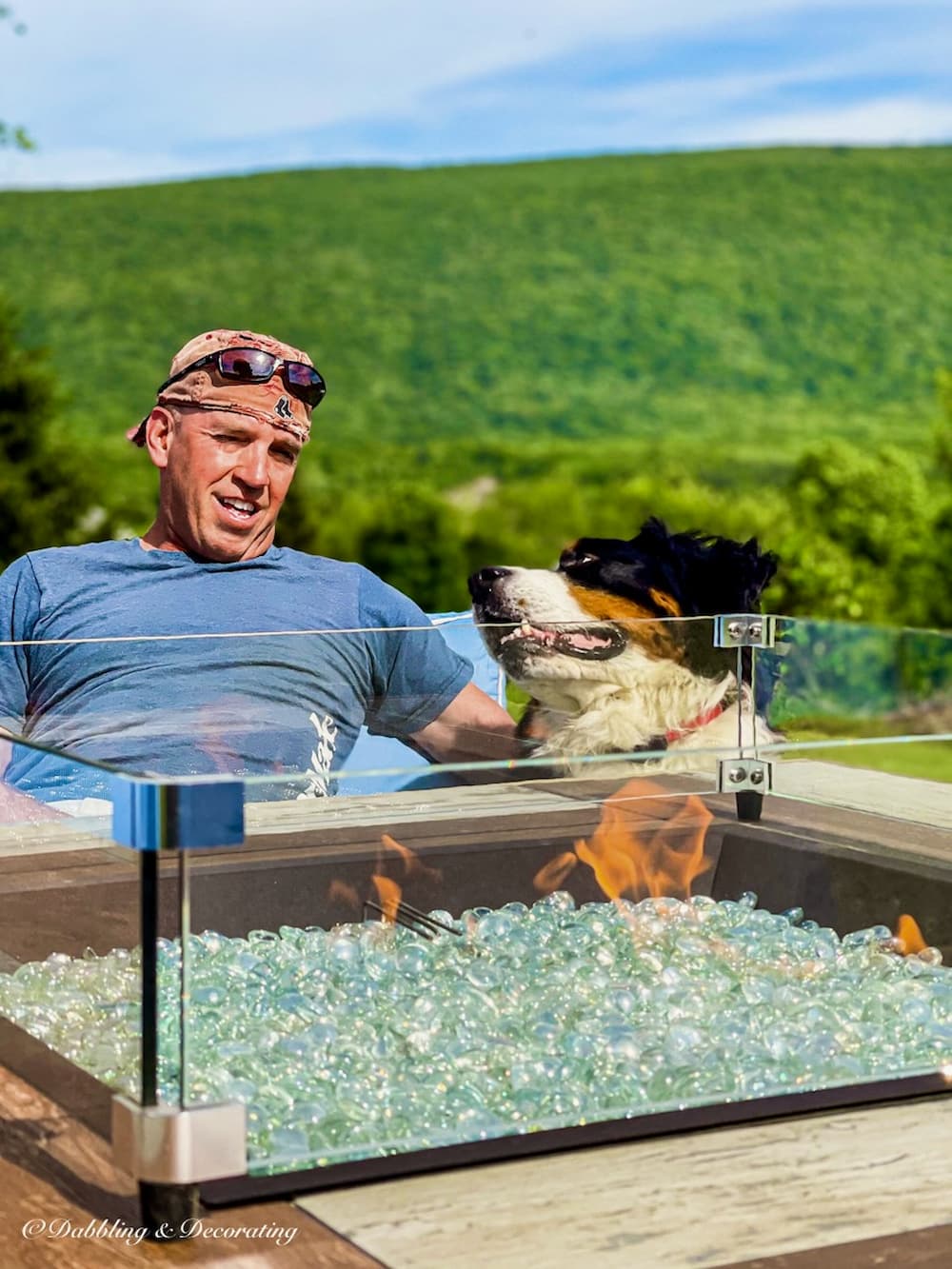 Backyard Conversation Set and Fire Pit Patio Reveal | Dabbling and ...