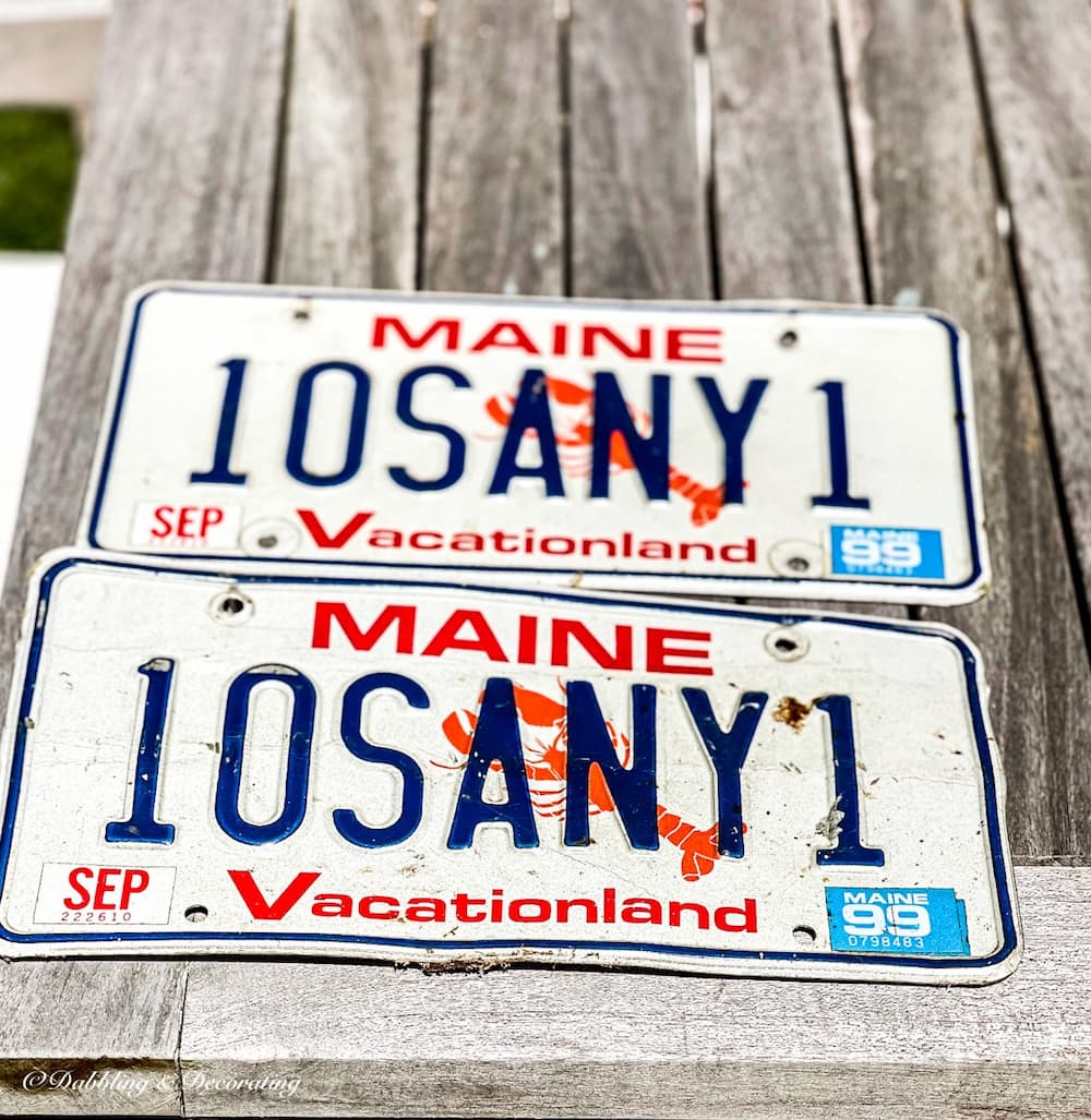 License Plate Decor Ideas: Two Easy DIY Projects Using Vintage Vanity ...