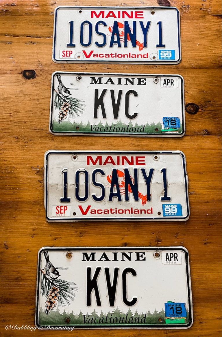 License Plate Decor Ideas: Two Easy DIY Projects Using Vintage Vanity ...