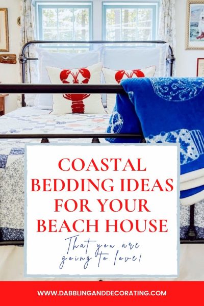 Beach House Decor: 10+ Coastal Bedding | Dabbling & Decorating