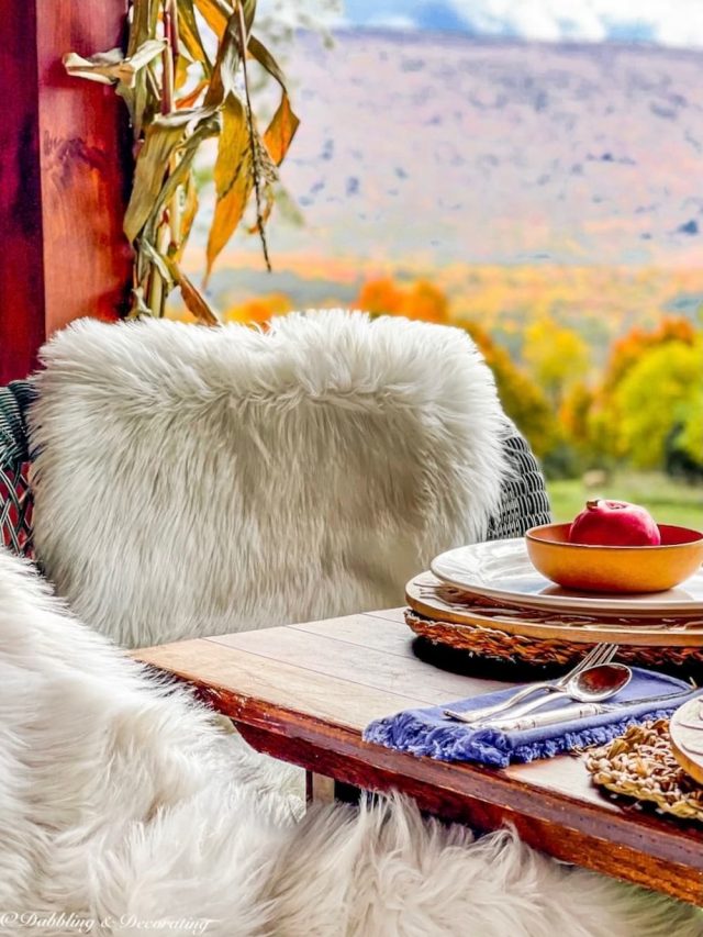 The Fall Porch Table That Captures the Colors of the Mountains