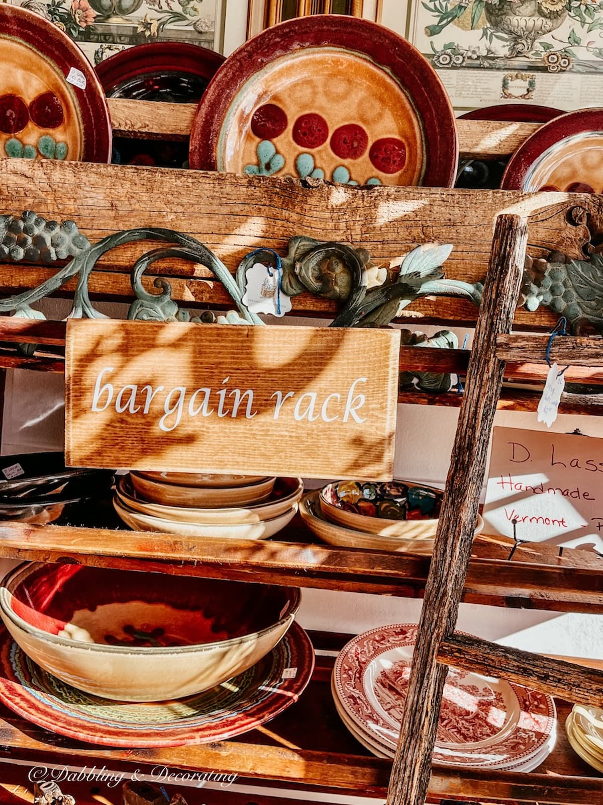 Vintage Booth Winter Window Display | Dabbling & Decorating