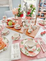 Desert Rose Table Setting Timeless Style | Dabbling & Decorating