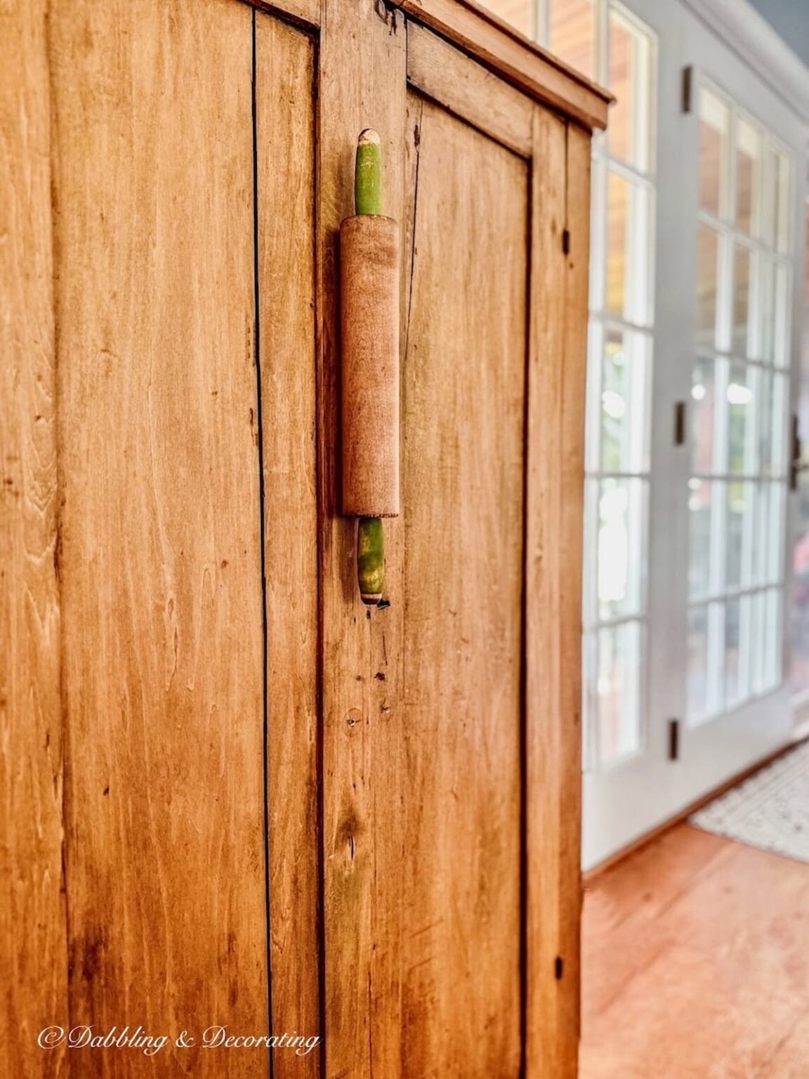 Vintage Rolling Pins: DIY Kitchen Cabinet Door Knobs