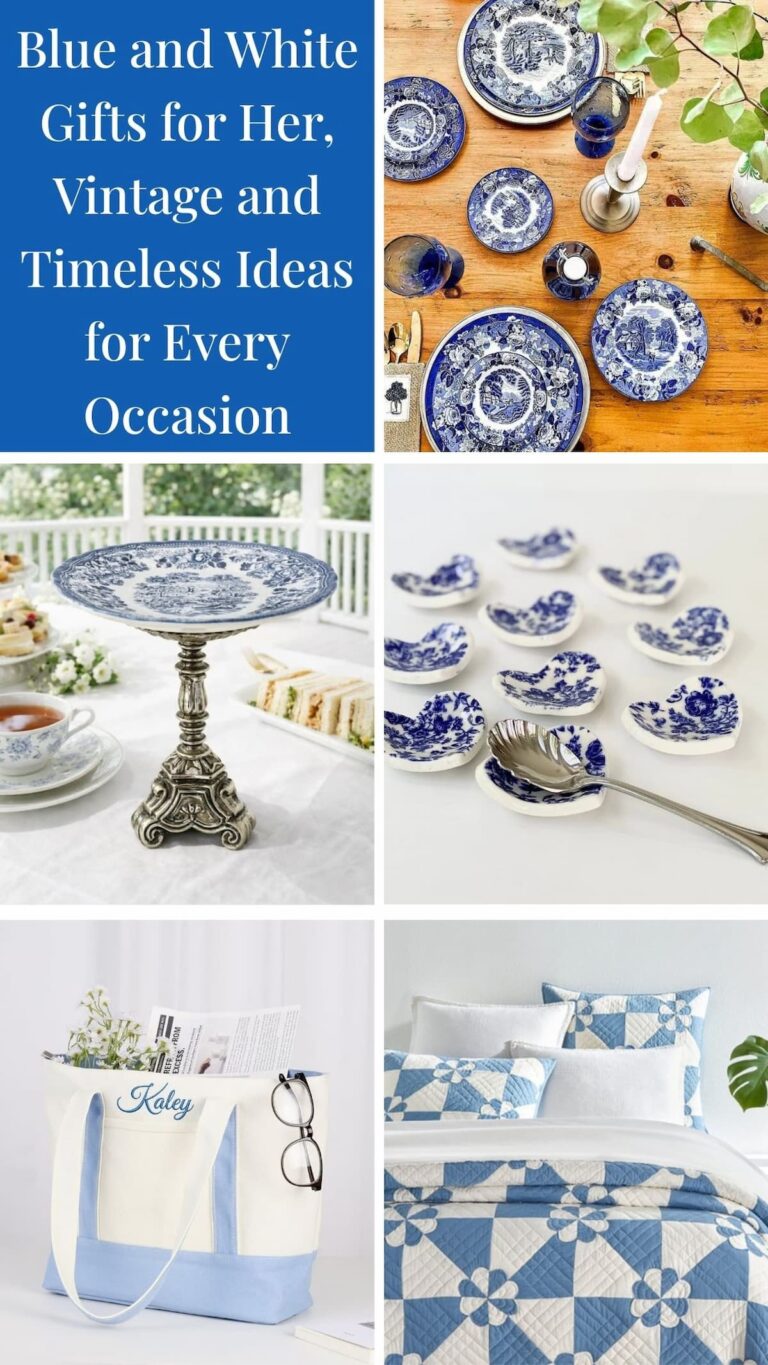 Blue and White Gifts for Her, Vintage and Timeless Ideas for Every Occasion