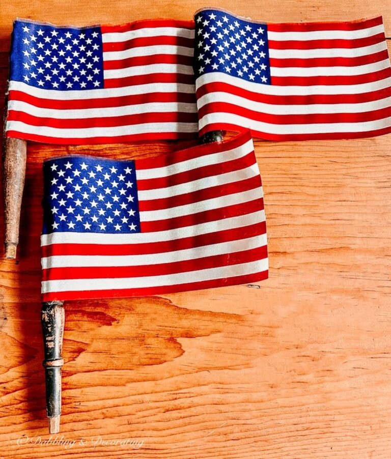 How to Make a Wooden American Flag with Vintage Spindles