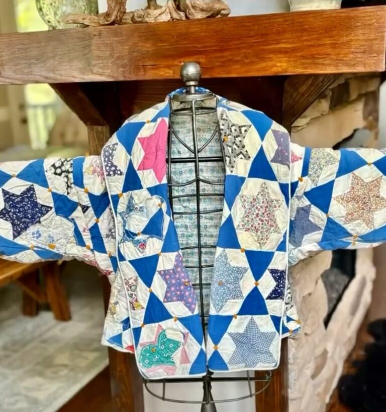 Handmade Vintage Quilt Jacket: Cozy, Stylish & One-of-a-Kind
