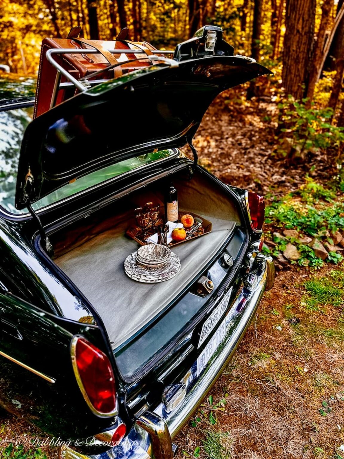 Vintage Car Picnic Inspiration: A Backyard Trunk Setup You’ll Want to ...