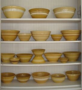 Yellowware Collecting and Decorating Ideas: A Vintage Guide to Bowls, Pitchers & Display Tips