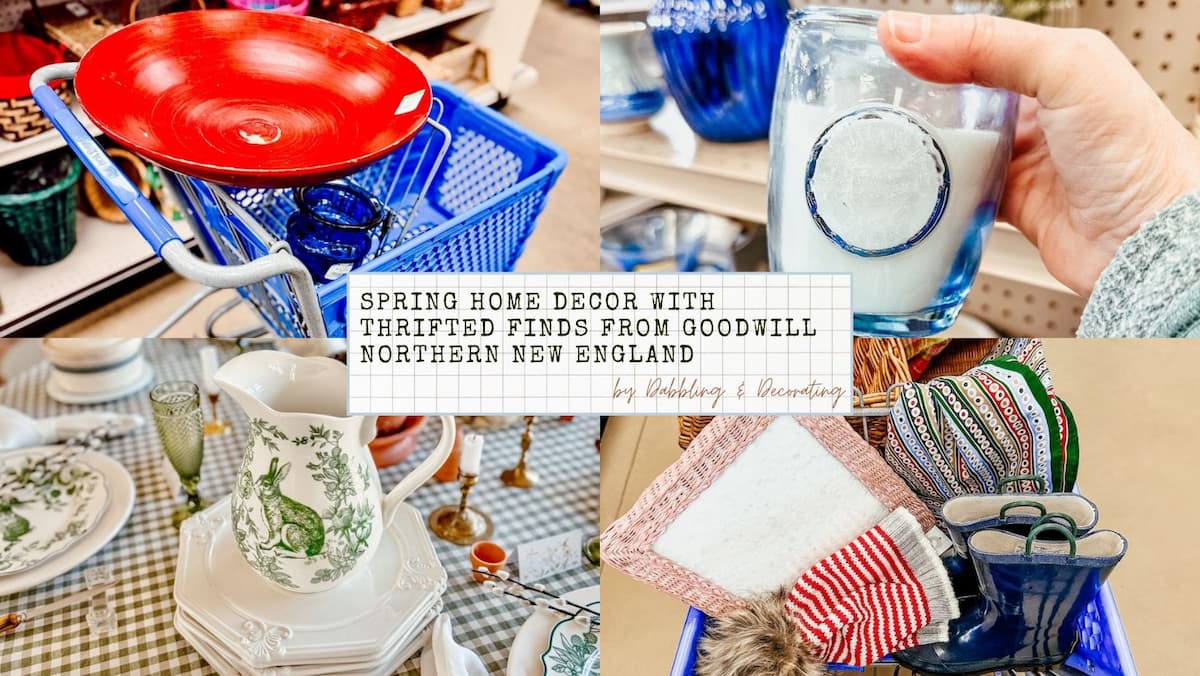 Thrifted Spring Home Decor Ideas from Goodwill Northern New England