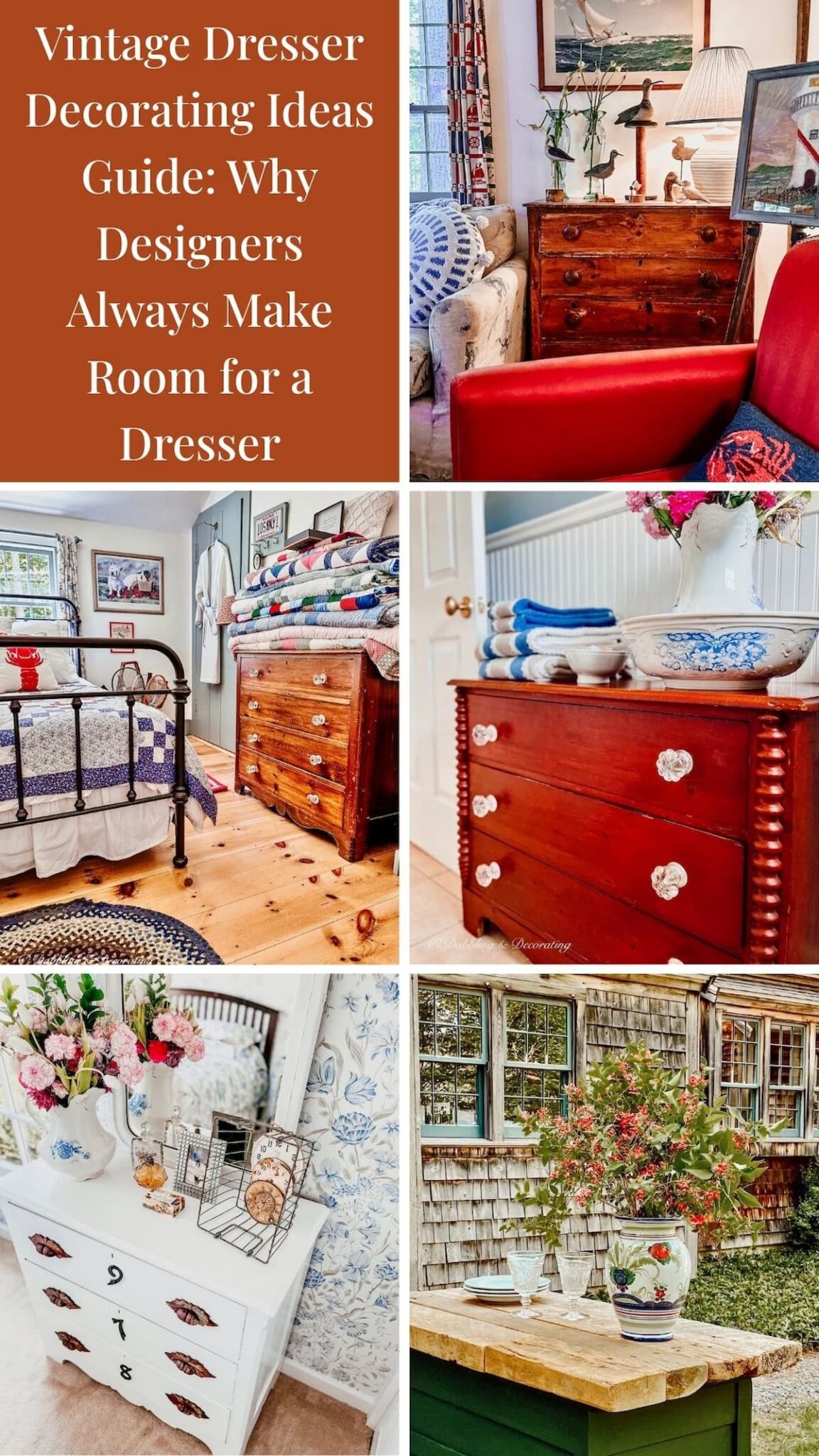 Vintage Dresser Decorating Ideas Guide: Why Designers Always Make Room ...